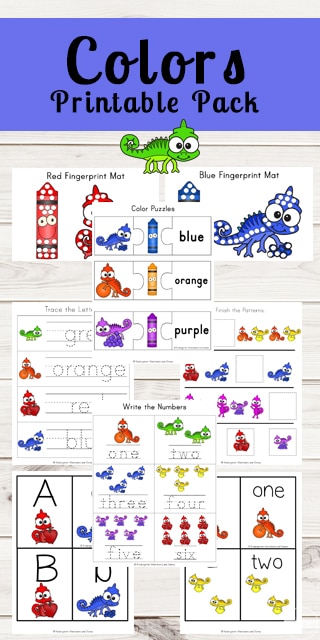 FREE Chameleon Colors Worksheets | Free Homeschool Deals