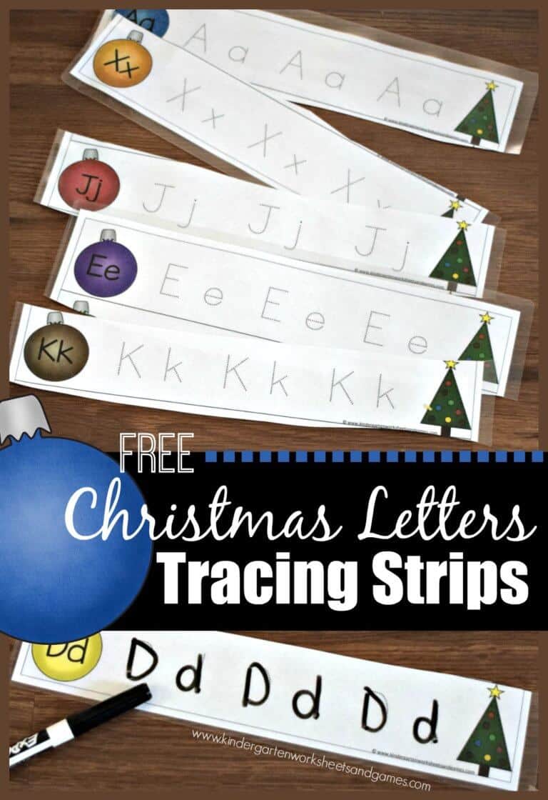 FREE Christmas Letter Tracing Strips | Free Homeschool Deals