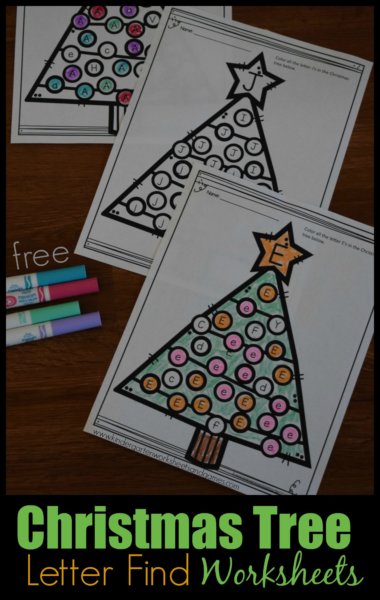 FREE Christmas Tree Letter Find | Free Homeschool Deals