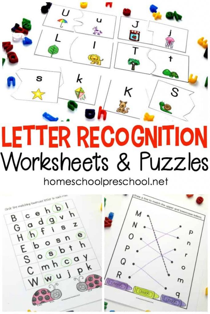 FREE Letter Recognition Alphabet Worksheets | Free Homeschool Deals