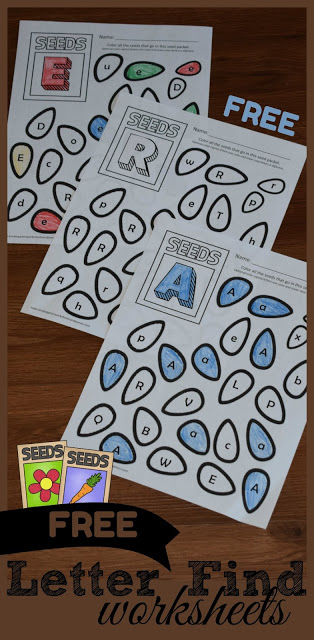 FREE Seeds Letter Find Worksheets | Free Homeschool Deals
