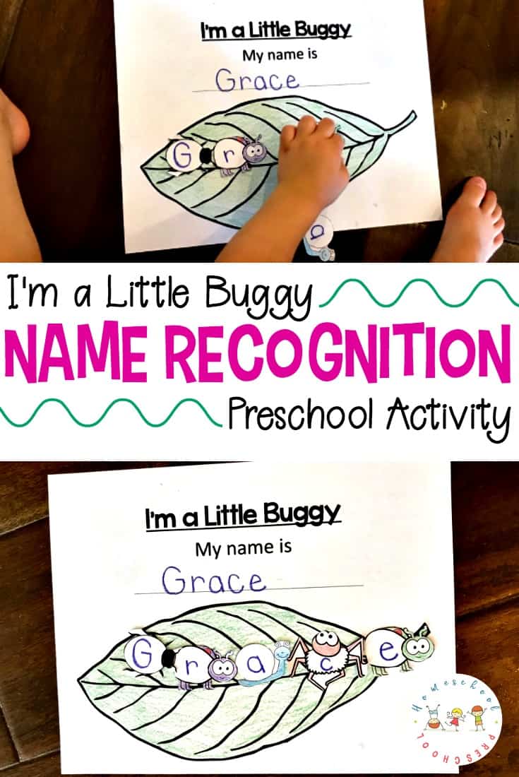 FREE I'm a Little Buggy Name Recognition Activity | Free Homeschool Deals