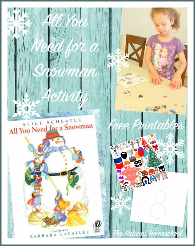 FREE All You Need for a Snowman Activity Printables | Free Homeschool ...