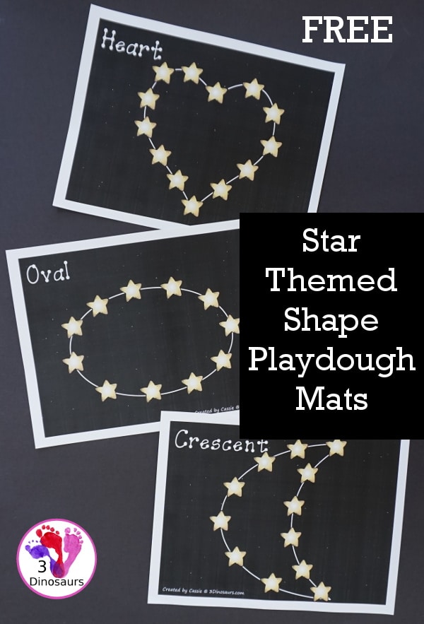 FREE Star-Themed Shape Playdough Mats | Free Homeschool Deals