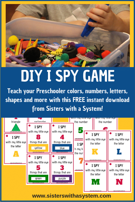 FREE DIY I Spy Game | Free Homeschool Deals
