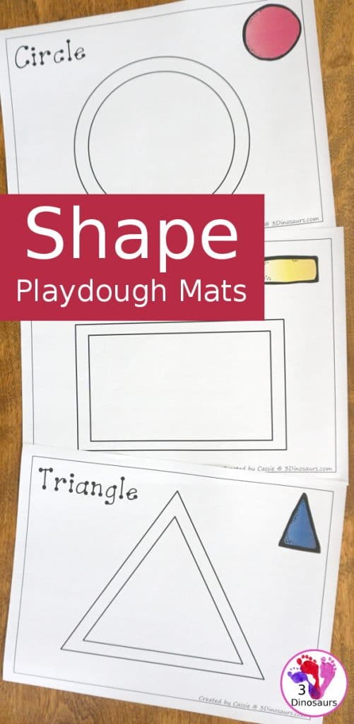 FREE Shape Playdough Mats (12-pages!) | Free Homeschool Deals
