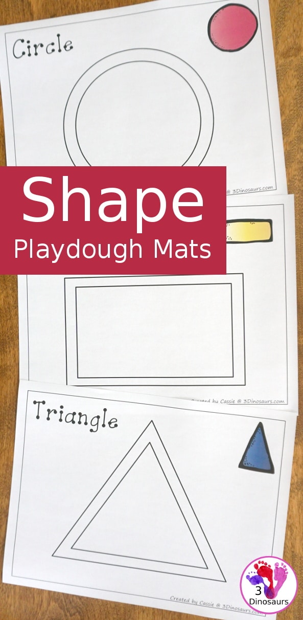 FREE Shape Playdough Mats (12-pages!) | Free Homeschool Deals