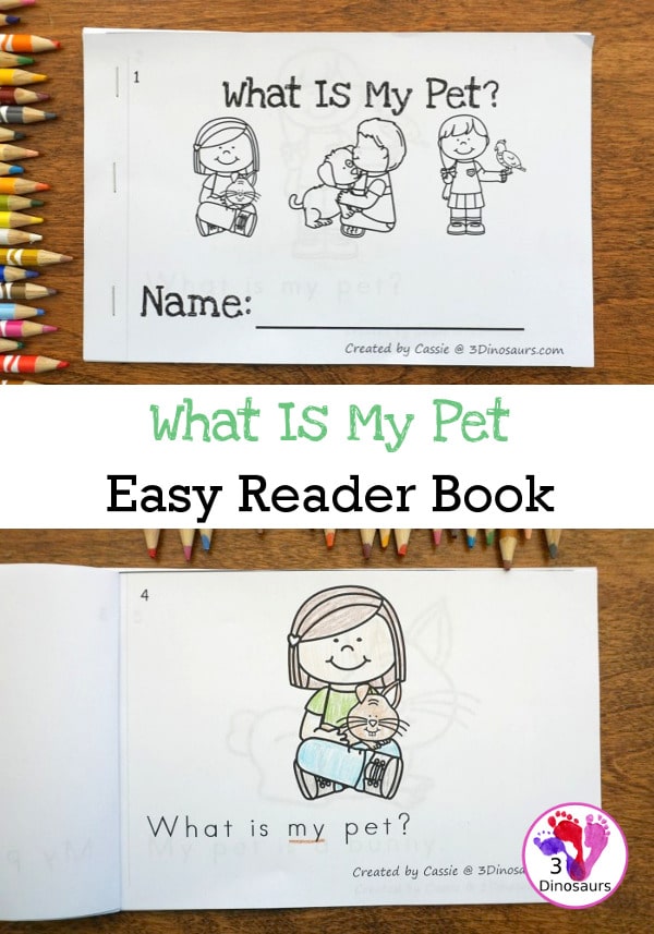 FREE What Is My Pet Easy Reader | Free Homeschool Deals