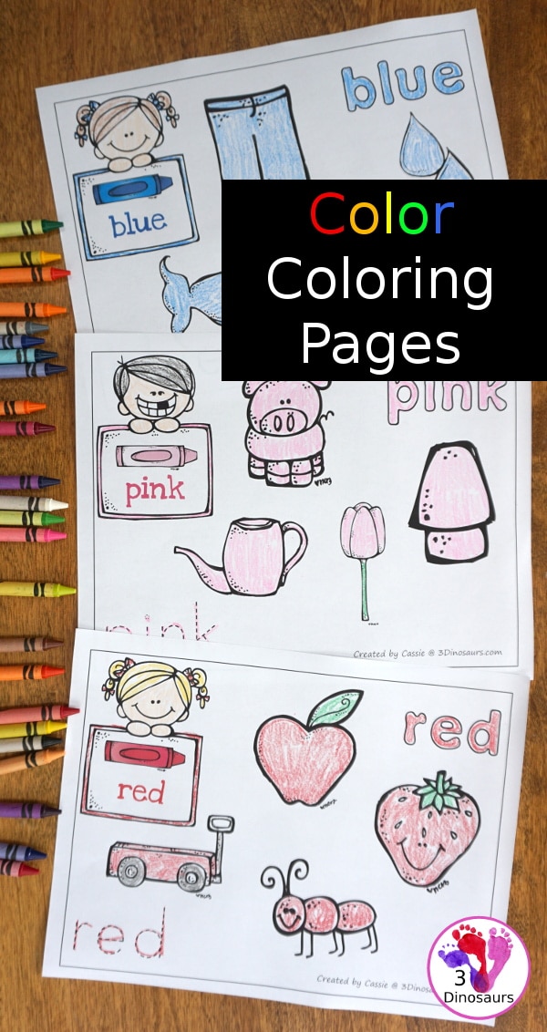 FREE Color Words Coloring Pages | Free Homeschool Deals