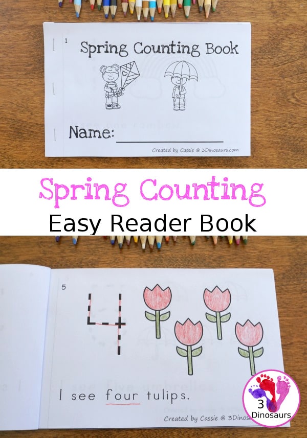 FREE Spring Counting Easy Reader | Free Homeschool Deals