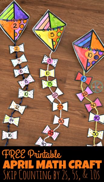FREE April Math Craft | Free Homeschool Deals