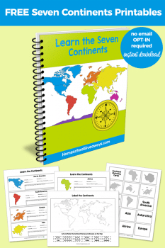 FREE Seven Continents Printables | Free Homeschool Deals