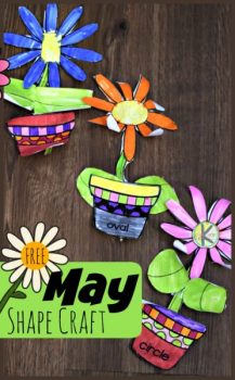 FREE Flower Shape Math Craft | Free Homeschool Deals