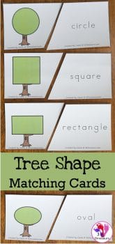 FREE Tree Shape Matching Cards | Free Homeschool Deals