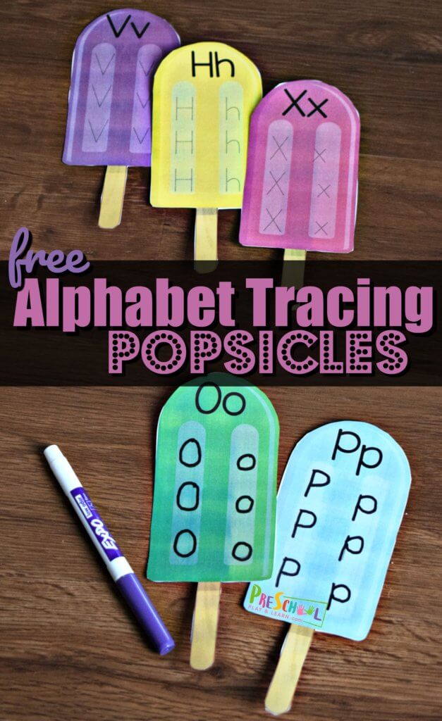 FREE Alphabet Tracing Popsicles | Free Homeschool Deals