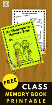 FREE Kindergarten Memory Book | Free Homeschool Deals