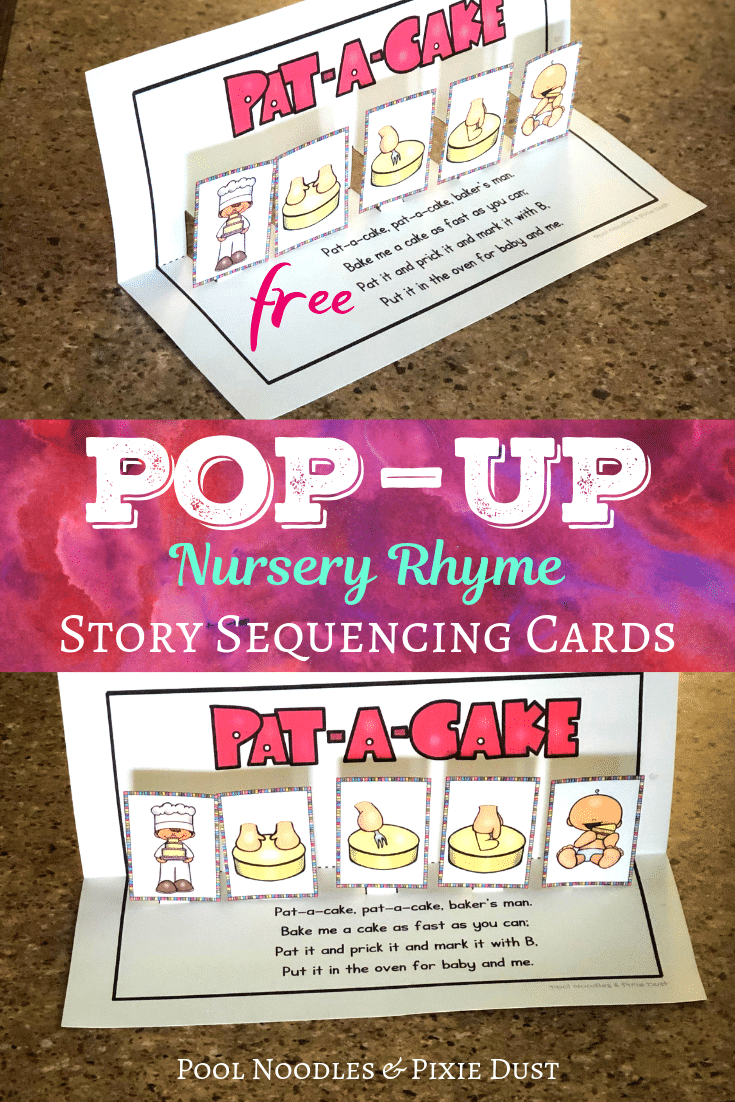 FREE Pat-A-Cake Pop-Up Sequencing Cards | Free Homeschool Deals