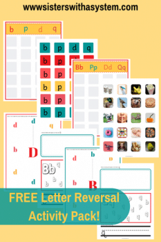FREE Letter Reversal Activity Pack | Free Homeschool Deals