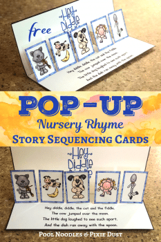 FREE Pop-Up Nursery Rhyme Sequencing Cards | Free Homeschool Deals