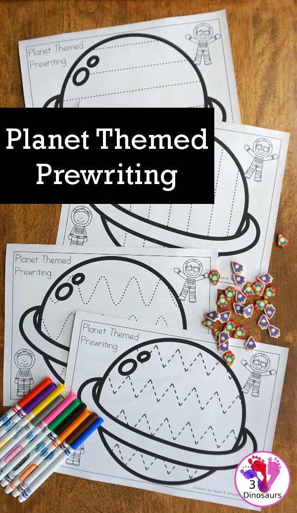 FREE Planet-Themed Prewriting Activity | Free Homeschool Deals