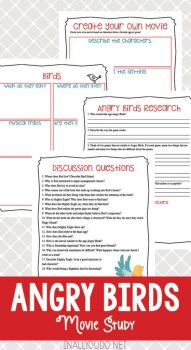 FREE Angry Birds Movie Study | Free Homeschool Deals