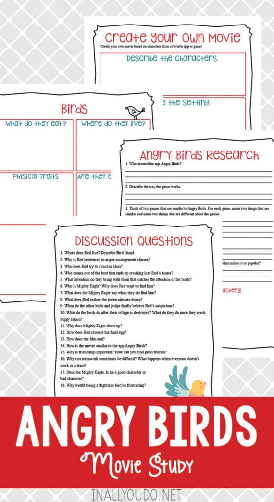 FREE Angry Birds Movie Study | Free Homeschool Deals