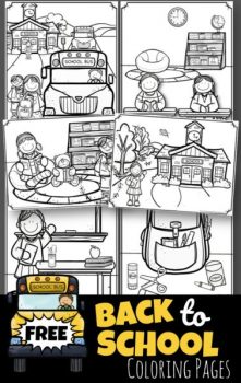 FREE Back to School Coloring Pages | Free Homeschool Deals