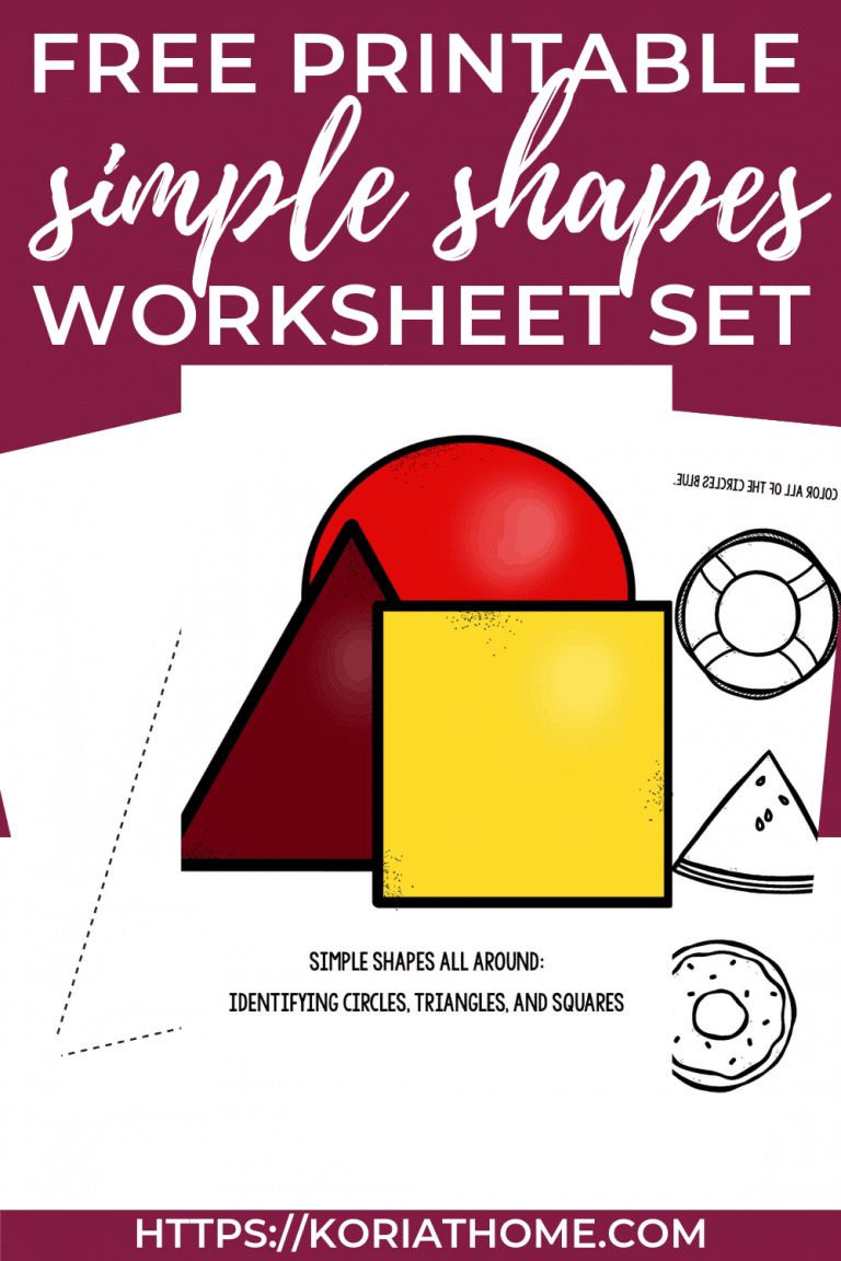 FREE Simple Shapes Worksheets | Free Homeschool Deals