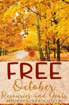 FREE October Resources and Deals! | Free Homeschool Deals