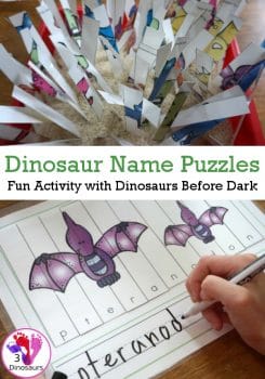 FREE Dinosaur Name Puzzles | Free Homeschool Deals
