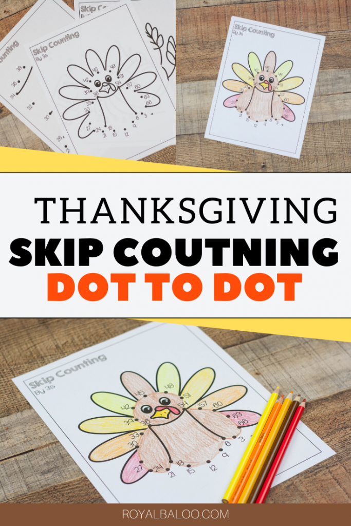 FREE Thanksgiving Skip Counting Dot to Dot | Free Homeschool Deals