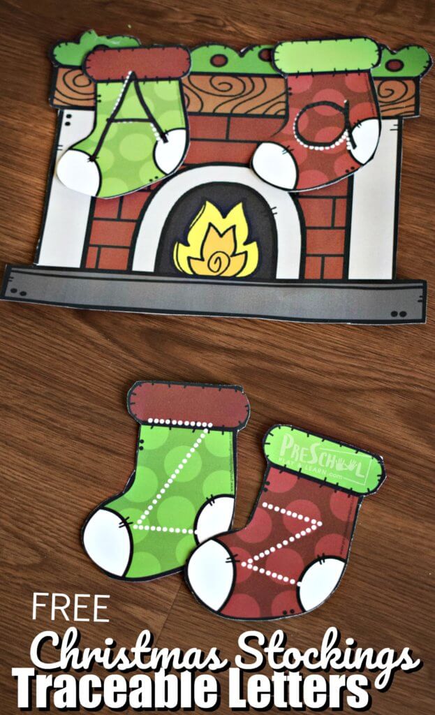 FREE Christmas Stocking Traceable Letters | Free Homeschool Deals