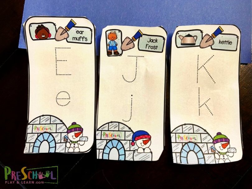 FREE Alphabet Tracing Cards for the Winter | Free Homeschool Deals