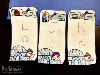 FREE Alphabet Tracing Cards for the Winter | Free Homeschool Deals