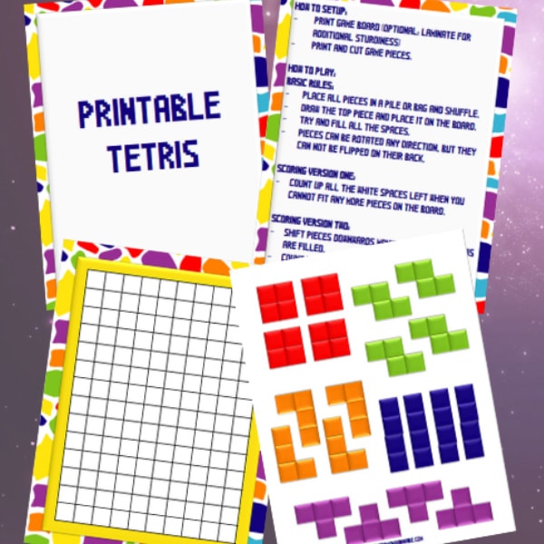 FREE Printable Tetris Board Game Free Homeschool Deals