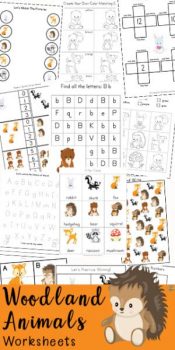 FREE Adorable Woodland Animals Worksheets | Free Homeschool Deals