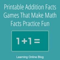 FREE Printable Addition Fact Games | Free Homeschool Deals