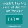 FREE Printable Addition Fact Games | Free Homeschool Deals