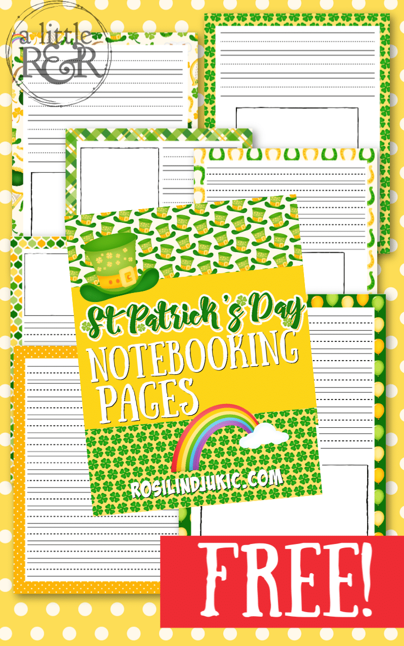 FREE St. Patrick's Day Notebook Pages | Free Homeschool Deals