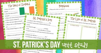 FREE All About St. Patrick's Day Unit Study | Free Homeschool Deals