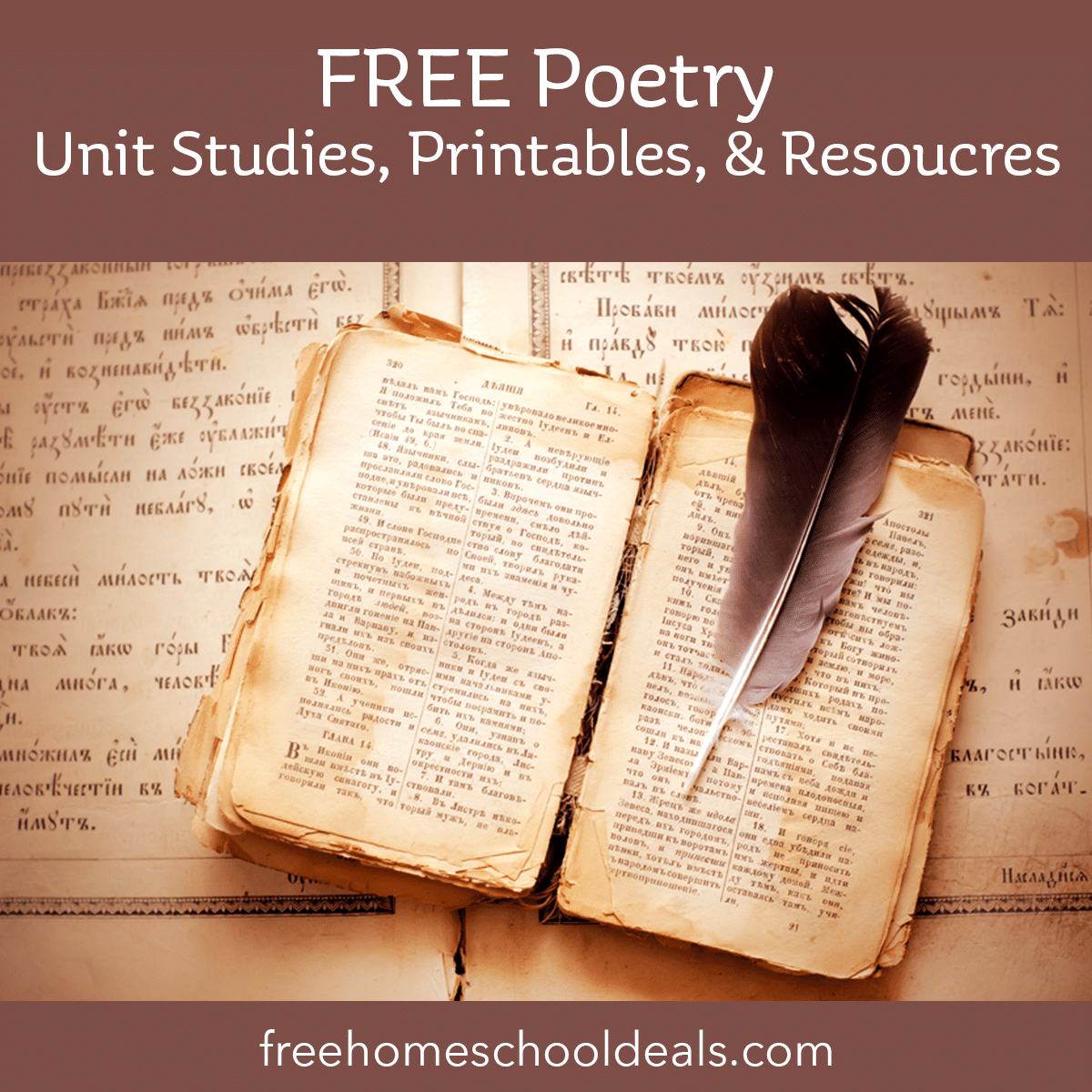 FREE Poetry Unit Studies, Printables & Resources | Free Homeschool Deals