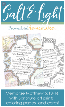 Salt and Light FREE Printable | Free Homeschool Deals