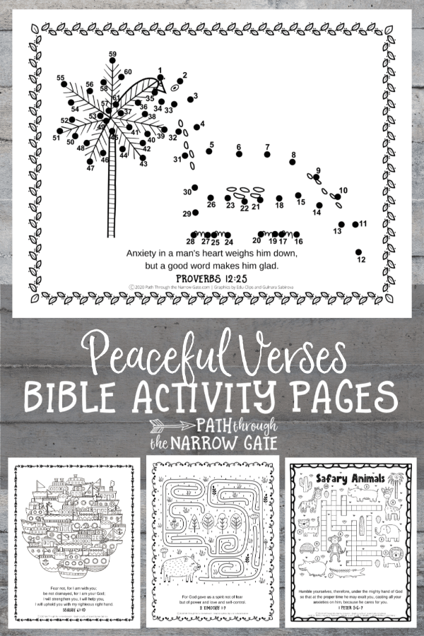 FREE Peaceful Verses Activity Pages | Free Homeschool Deals
