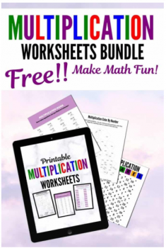 Fun FREE Printable Multiplication Bundle | Free Homeschool Deals