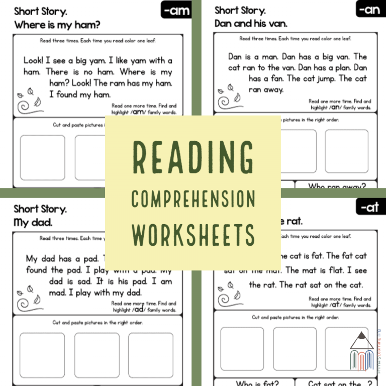 FREE Reading Comprehension Worksheets | Free Homeschool Deals