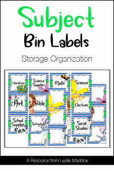 FREE Subject Labels | Free Homeschool Deals