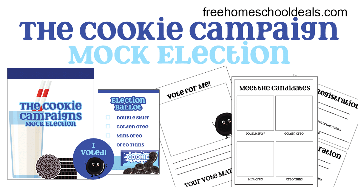 The Cookie Campaign Mock Election FREE Printable Pack | Free Homeschool ...