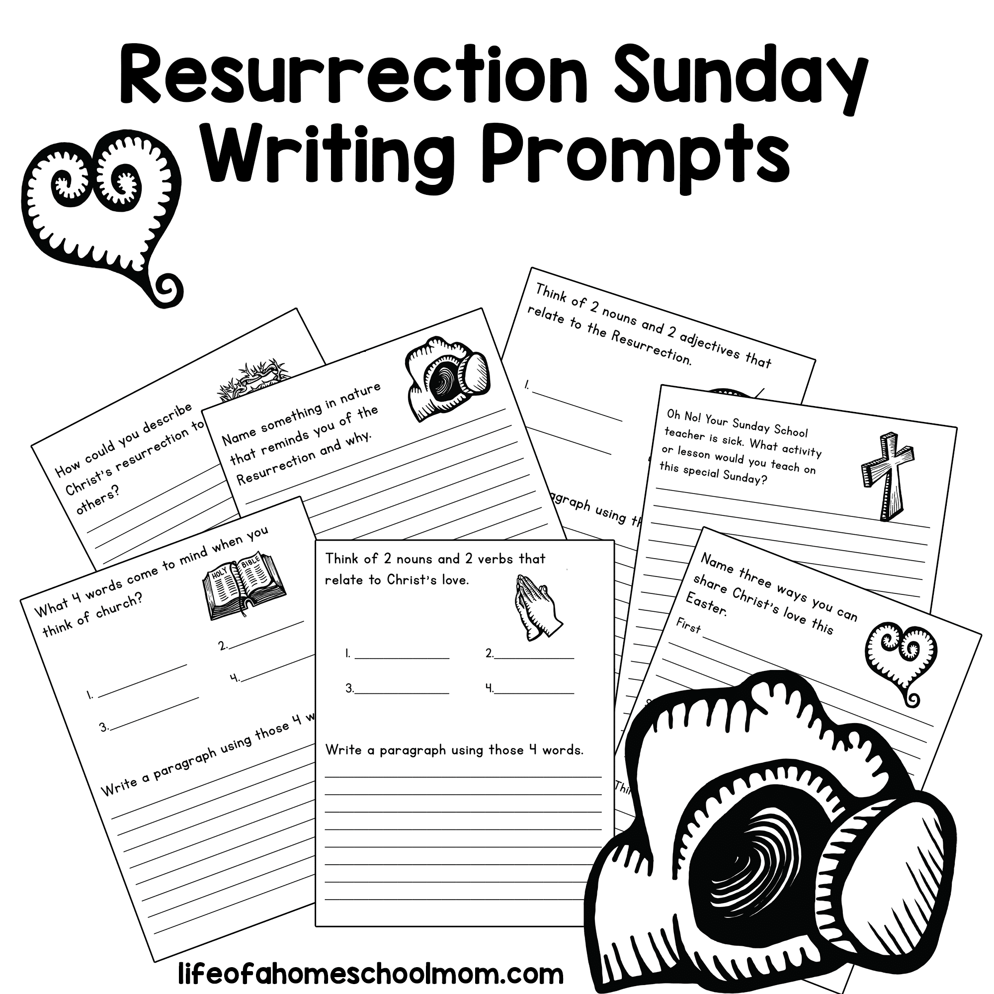 FREE Resurrection Writing Prompts | Free Homeschool Deals