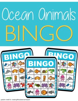 FREE Ocean Animals Bingo Game | Free Homeschool Deals