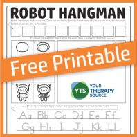 FREE Printable Robot Hangman Game | Free Homeschool Deals